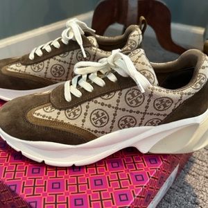 Tory Burch | Shoes | Nib Tory Burch Hazel T Monogram Good Luck Trainer ...